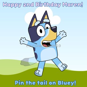 Pin the Tail on Bluey & More! - Etsy