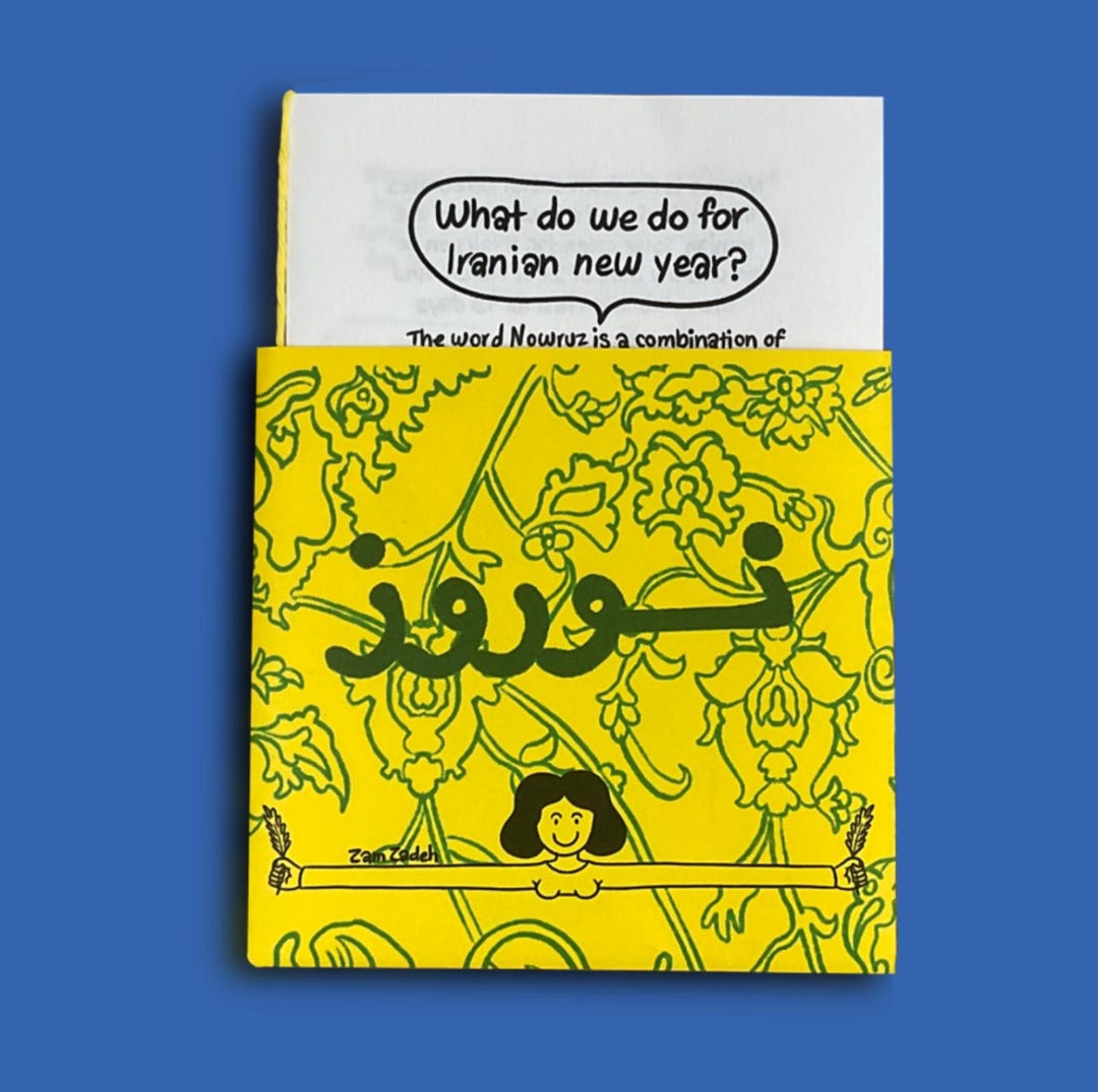Persian New Year Nowruz Zine | Handcrafted Comic Booklet - Etsy