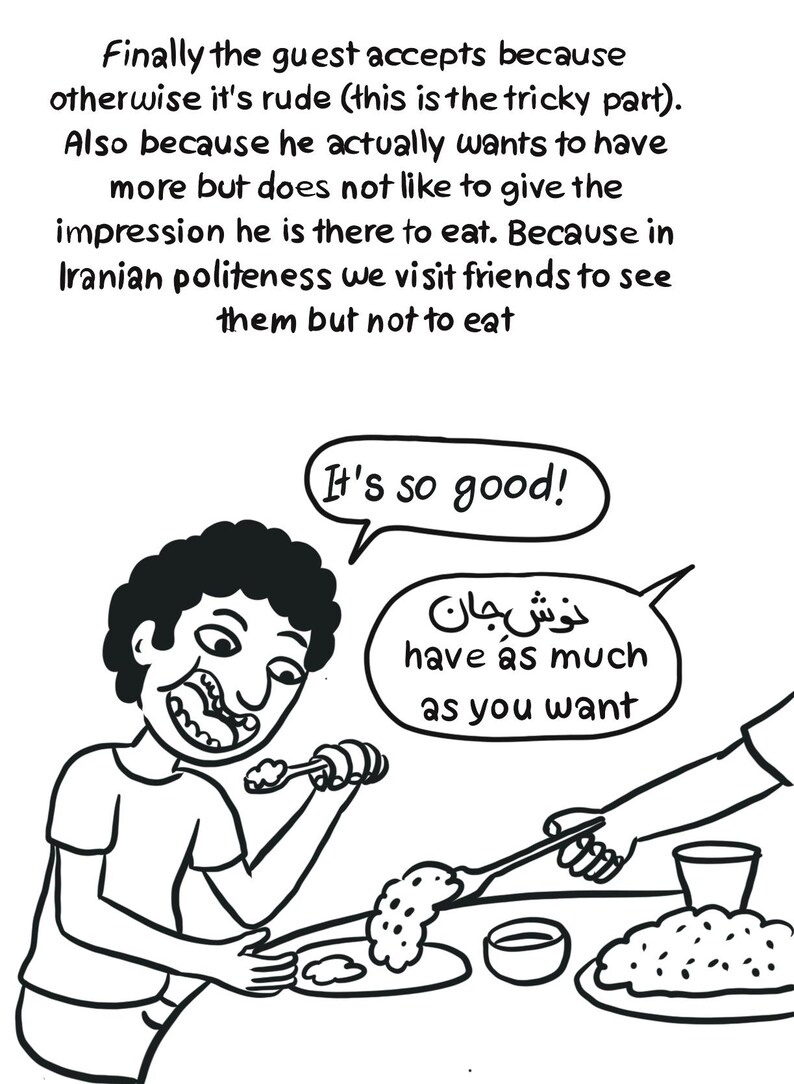Persian Politeness Taarof Zine | Handcrafted Comic Booklet - Etsy