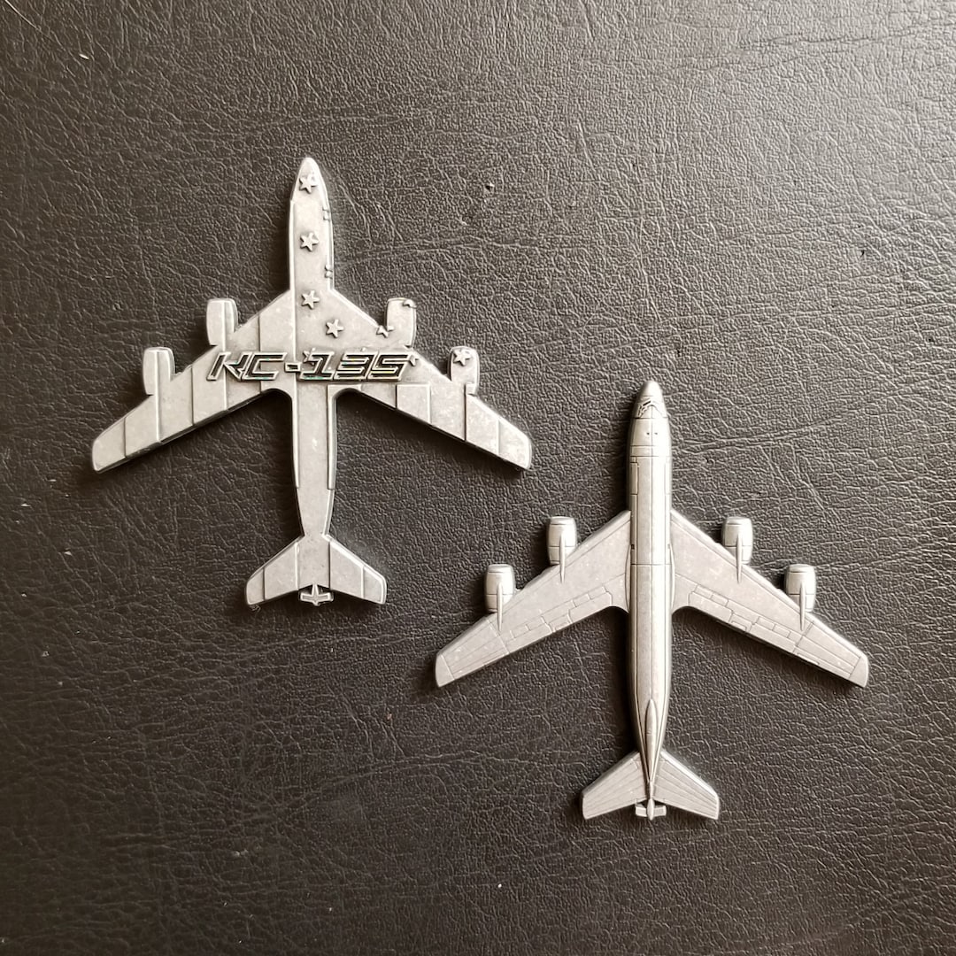 KC-135 Stratotanker Aircraft Shaped Challenge Coin - Etsy