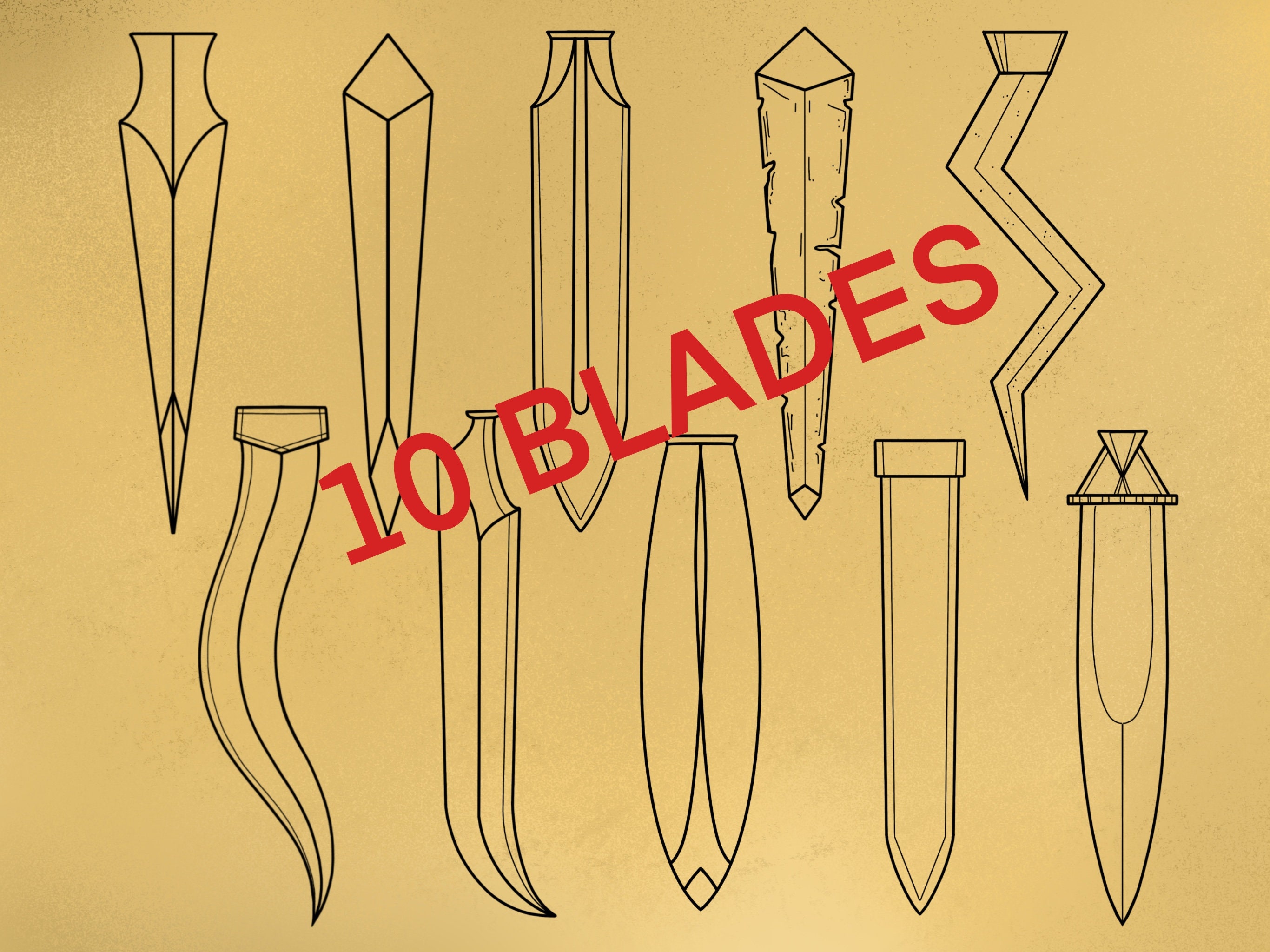 Tattoo Dagger Brush Set for Procreate - Etsy