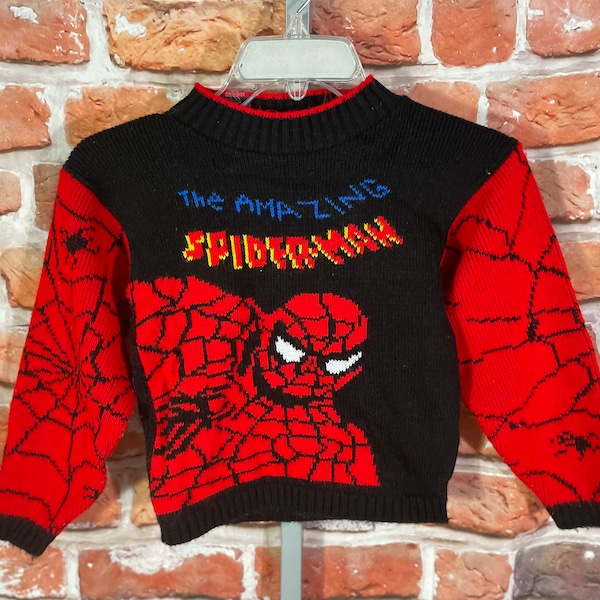 Spiderman Sweater - Etsy