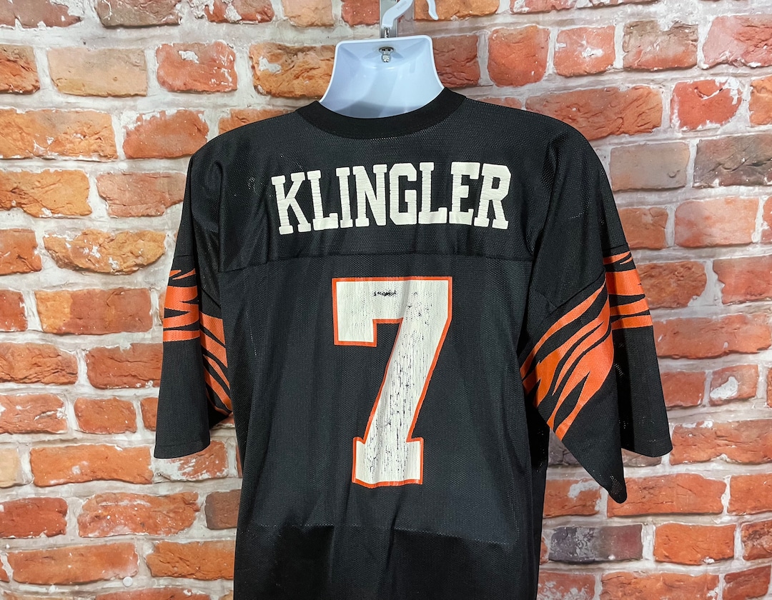 Distressed 90s David Klingler Cincinnati Bengals Vintage Football ...