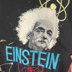 Albert Einstein 1987 Smithsonian Shirt - Fits M/S - Vintage 80s Single Stitched Tee - Etsy