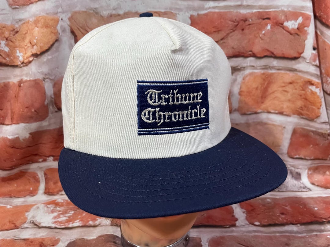 Vintage Tribune Chronical Trucker Strapback Hat Warren Ohio Newspaper ...