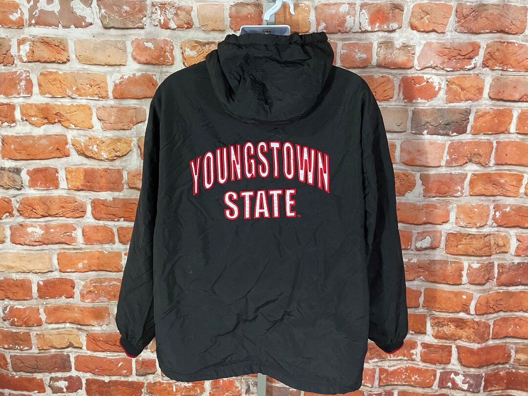 Vintage 90s YSU Penguins Fleece Lined Jacket Sz XL Youngstown State ...