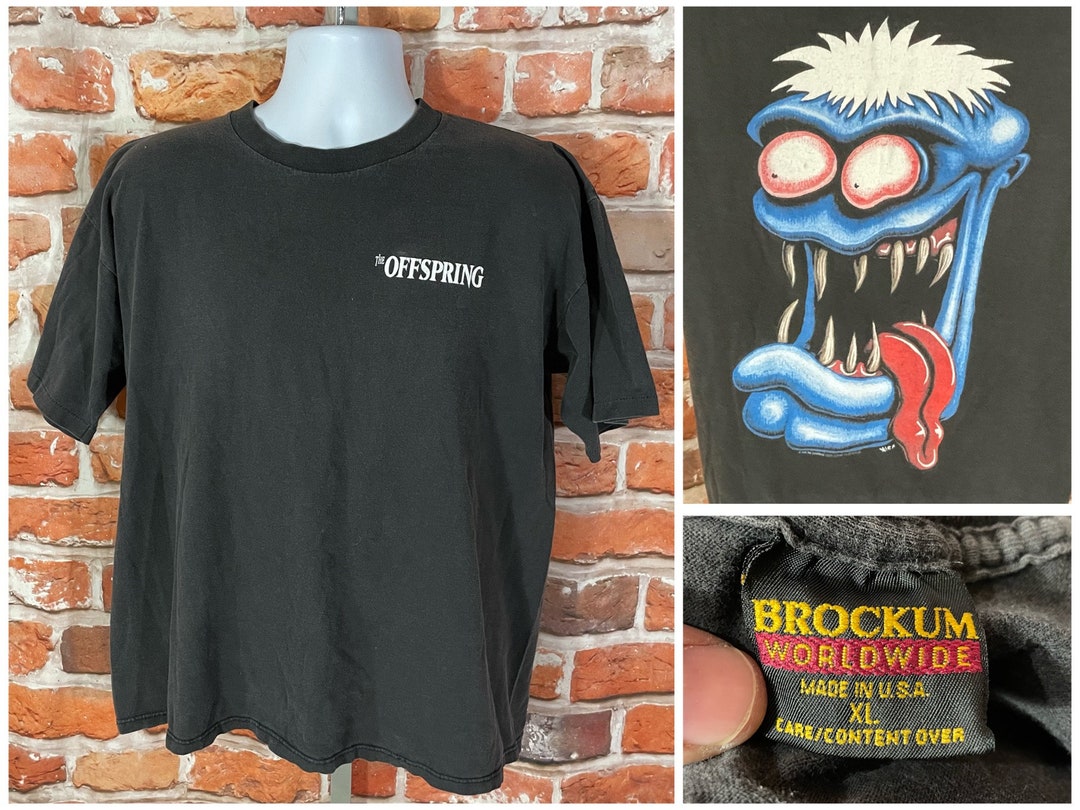 Vintage 1995 the Offspring Shirt Sz XL Brockum Tag Punk 90s Grunge Tee ...