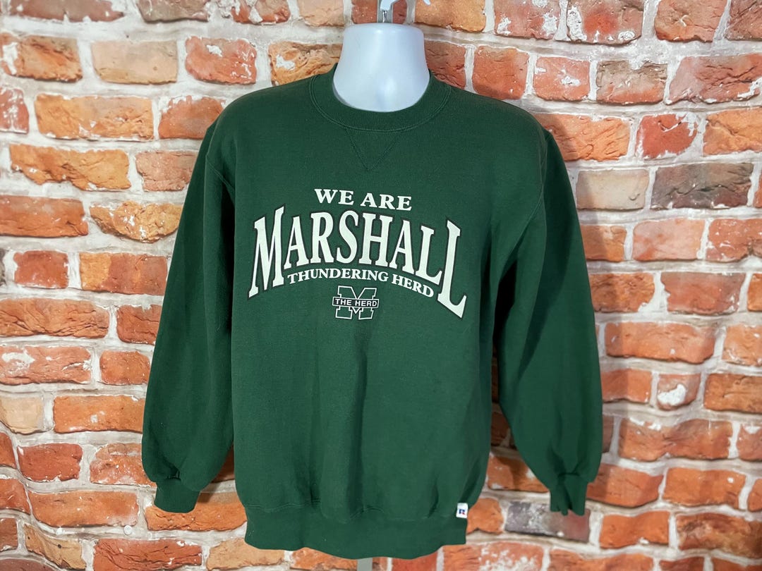 Vintage 90s Marshall University Russell Athletic Sweatshirt Sz M - Etsy