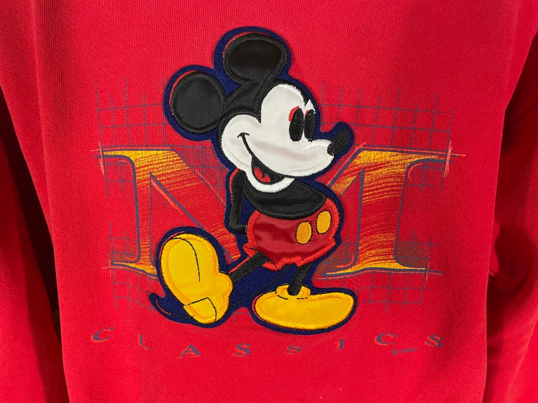 Vintage 90s Mickey Mouse Classics Sweatshirt - Sz L - Grunge Indie Emo ...