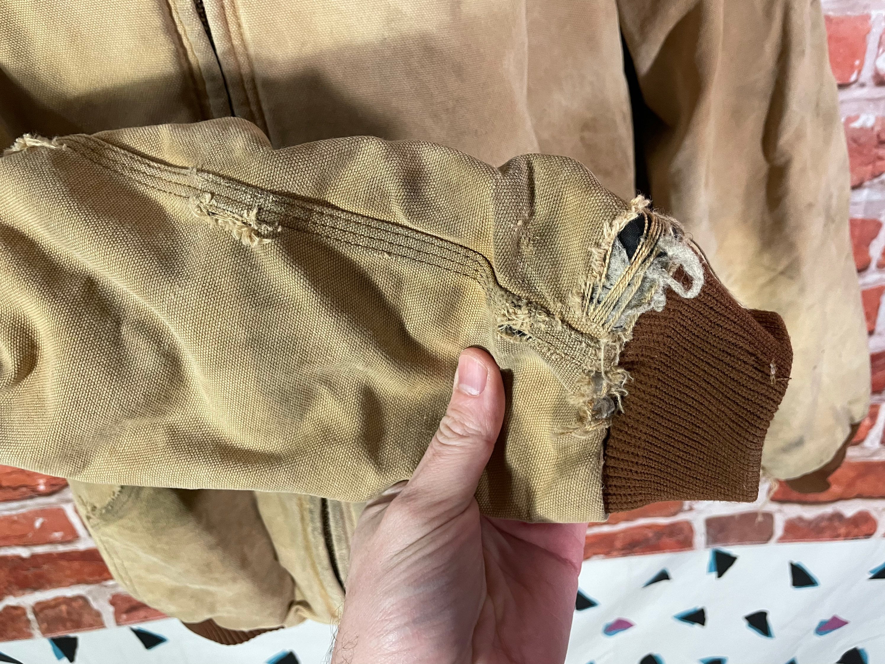 Distressed/thrashed Carhartt Work Jacket Fits 2XL Canvas - Etsy