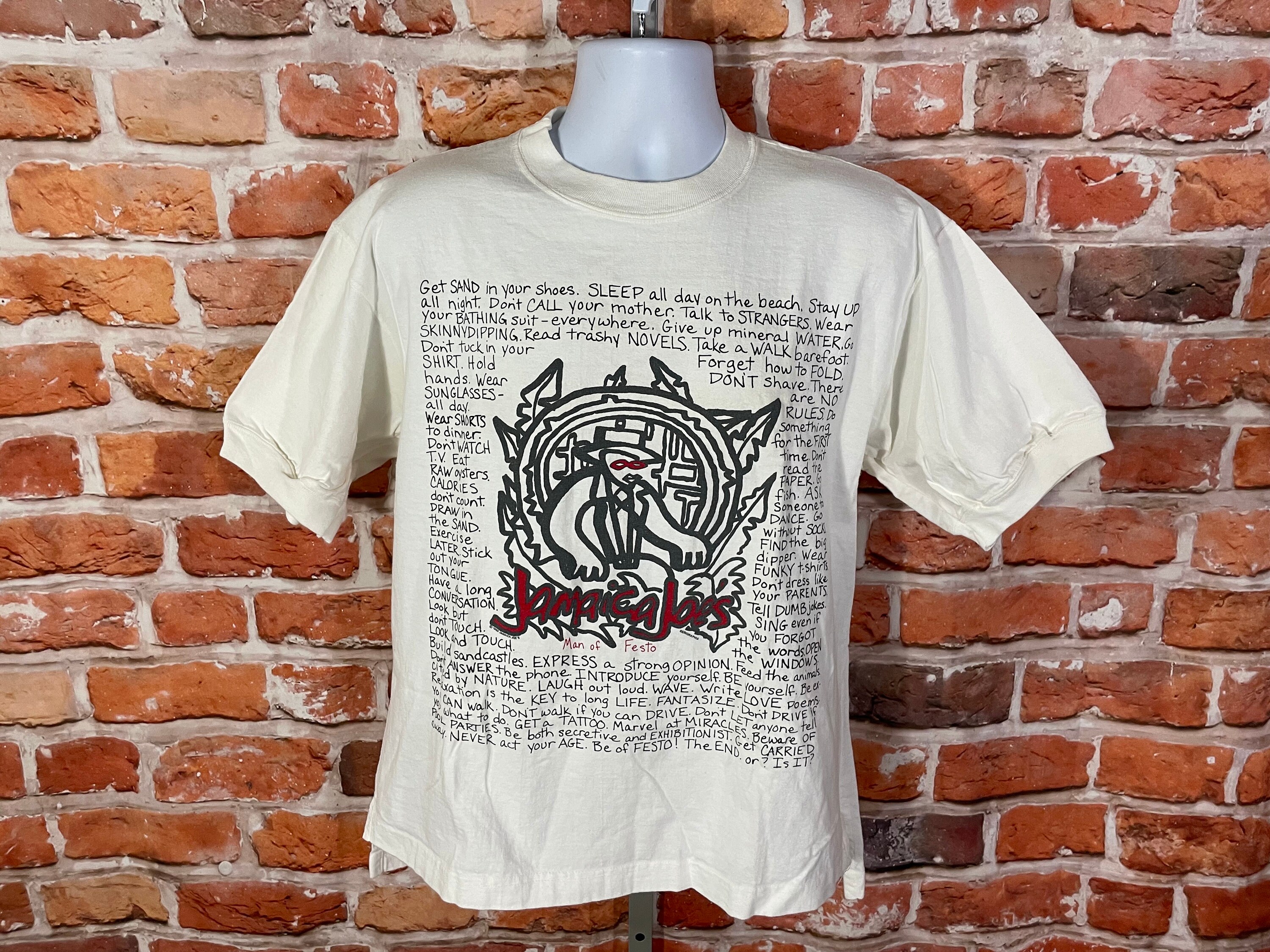 Vintage 1992 Jamaica Joe's Shirt - Fits M/L - Grunge Funky 90s Tee - Etsy