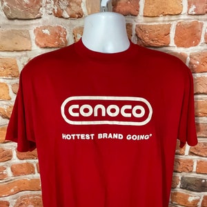 Vintage Conoco Gas Station Shirt - Sz L - 80s 90s Grunge - Etsy