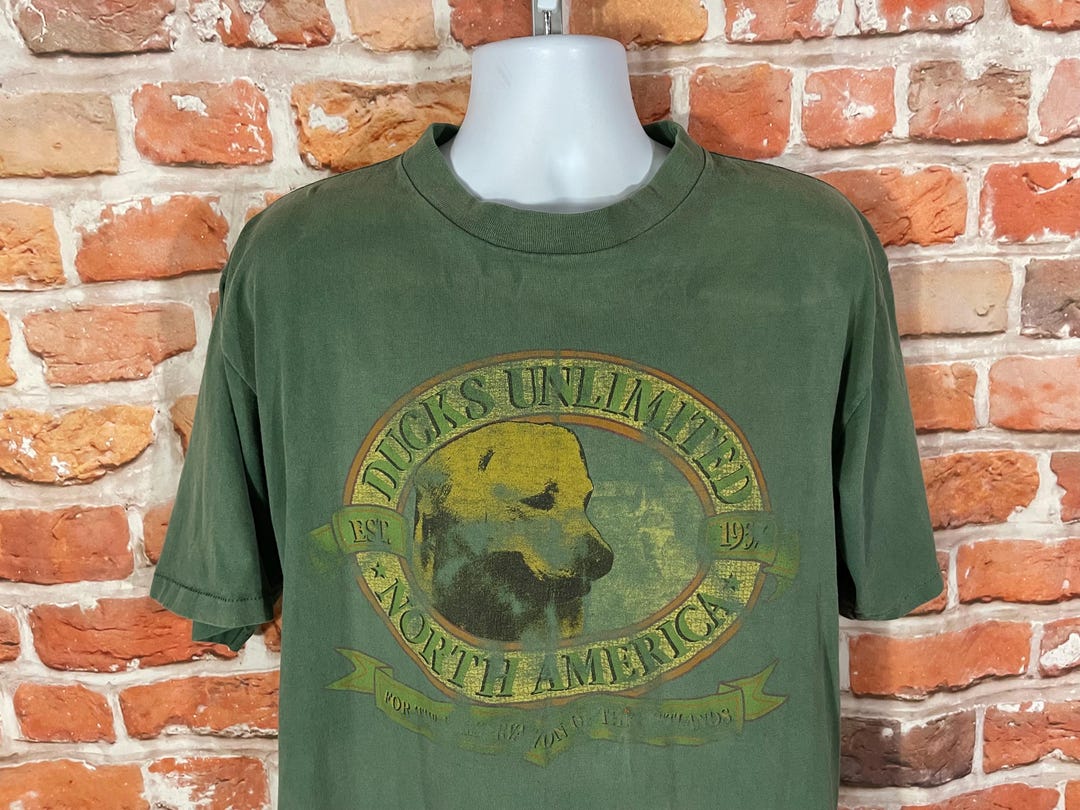 Vtg Faded Distressed 90s Ducks Unlimited Shirt - Sz L - Grunge Outdoors ...