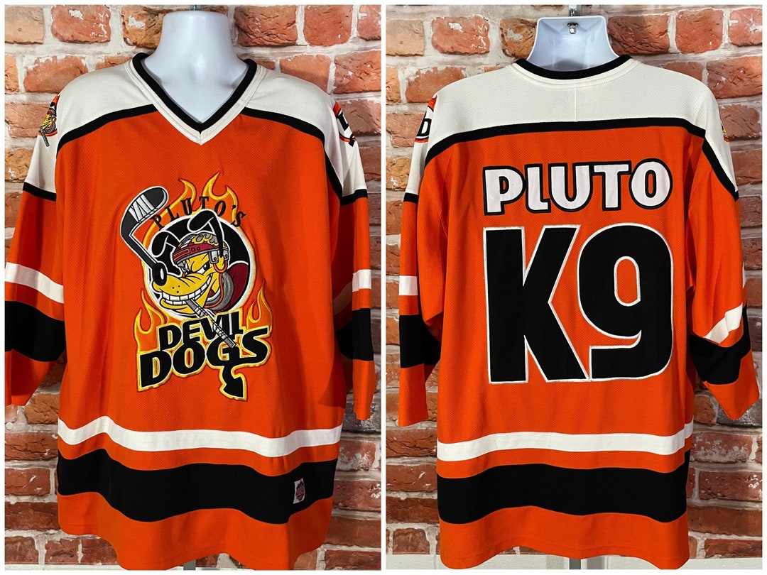 Vintage 90s Pluto Devil Dogs Hockey Jersey Sz 2XL Disney Grunge - Etsy