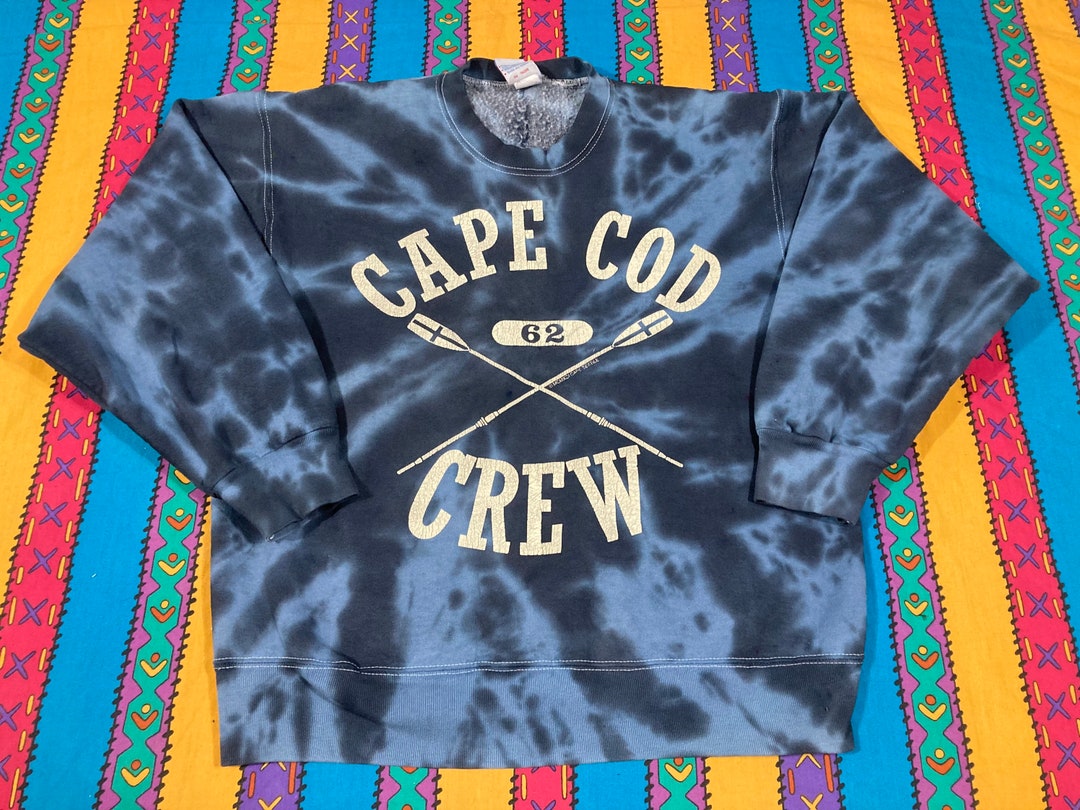 Vintage Reworked 80s 90s Tie Dye Cape Cod Crew Sweatshirt - Sz M - One ...