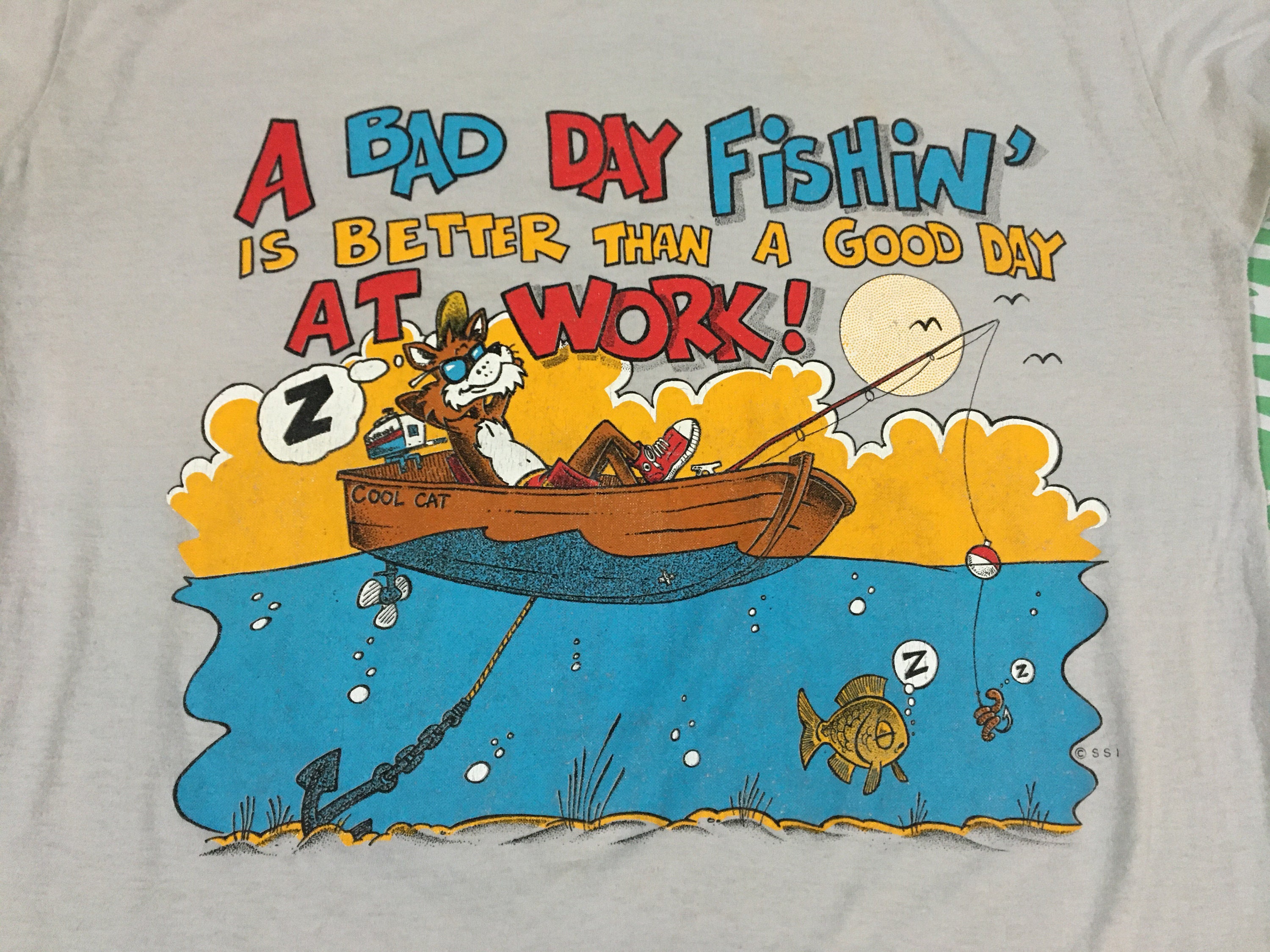 Vintage A Good Day Fishing is Better Than A Bad Day at Work | Etsy