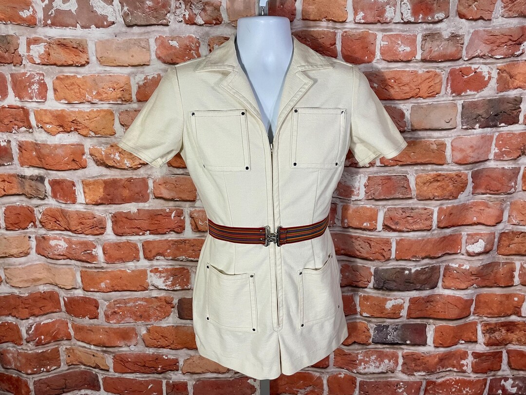 Vintage 80s Jones New York Romper With Rainbow Belt - Size 10 - Etsy