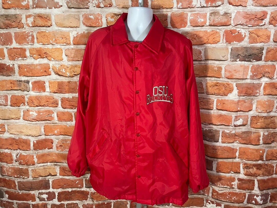 Vintage 70s 80s Ohio State Buckeyes Windbreaker - Fits 2XL/3XL - Osu ...