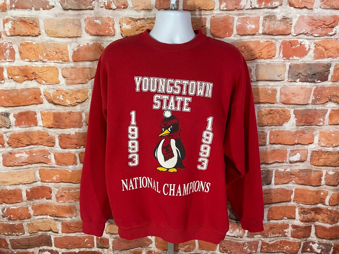 Vintage 1993 YSU National Champions Sweatshirt Sz XL Oversized 90s ...