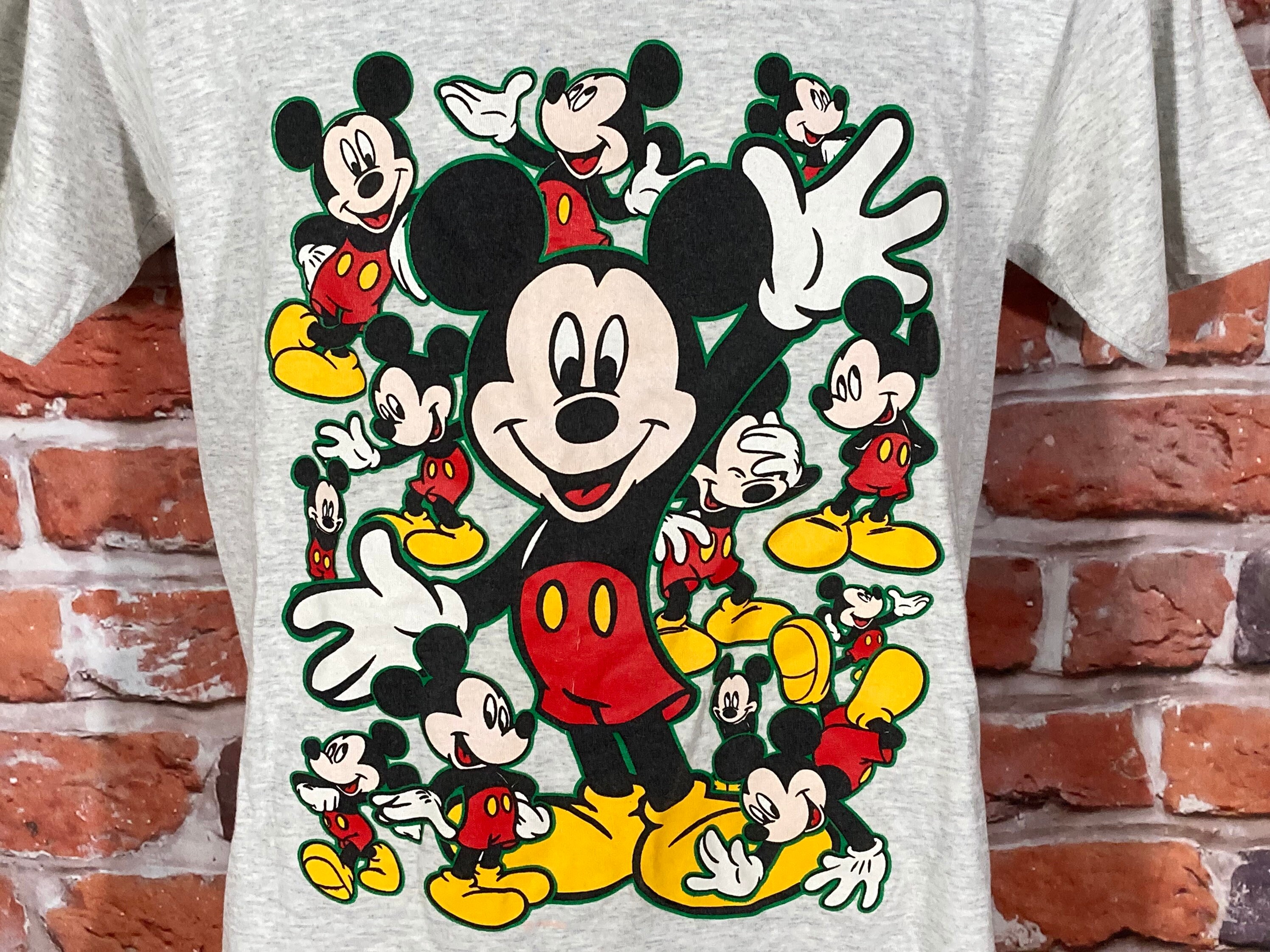 Vintage 90s Mickey Mouse All Over Mickey Shirt Sz M Velva - Etsy
