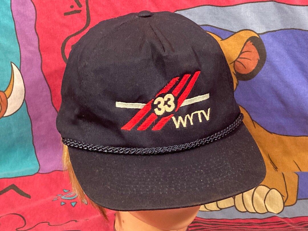 Vintage 80s Youngstown 33 WYTV Mesh Snapback Trucker Rope Hat Emo Indie ...
