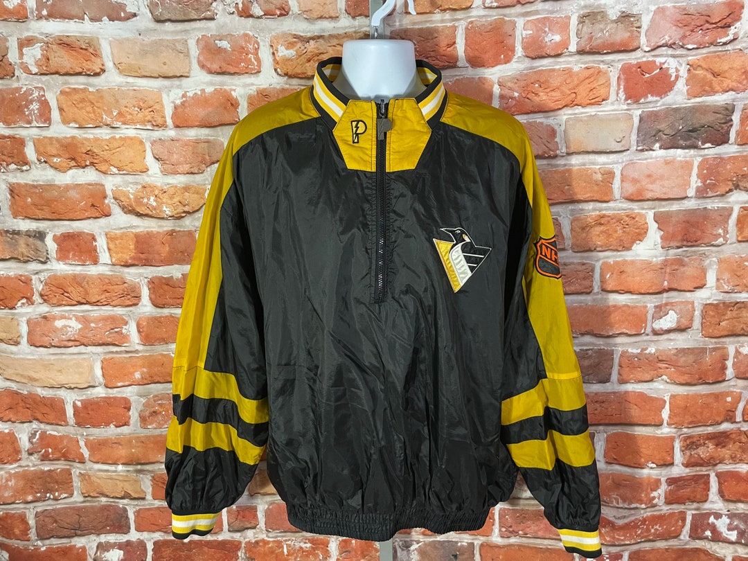 Vintage 90s Pittsburgh Penguins Pro Player Reversible Windbreaker ...