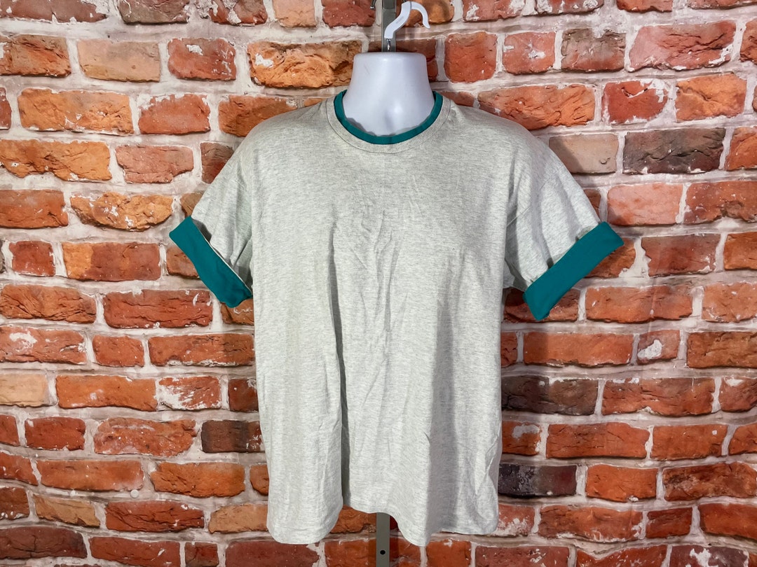 Vintage 90s Layered Style Shirt - Sz XL - Grunge Emo Indie Skater Tee ...
