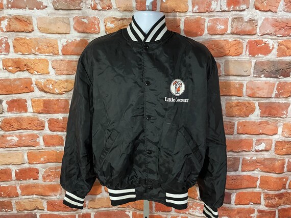 vintage Little Caesars Pizza Delivery bomber jacket -… - Gem