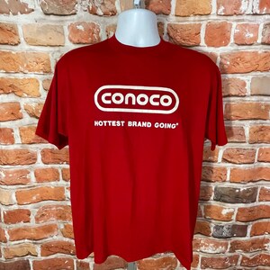 Vintage Conoco Gas Station Shirt - Sz L - 80s 90s Grunge - Etsy