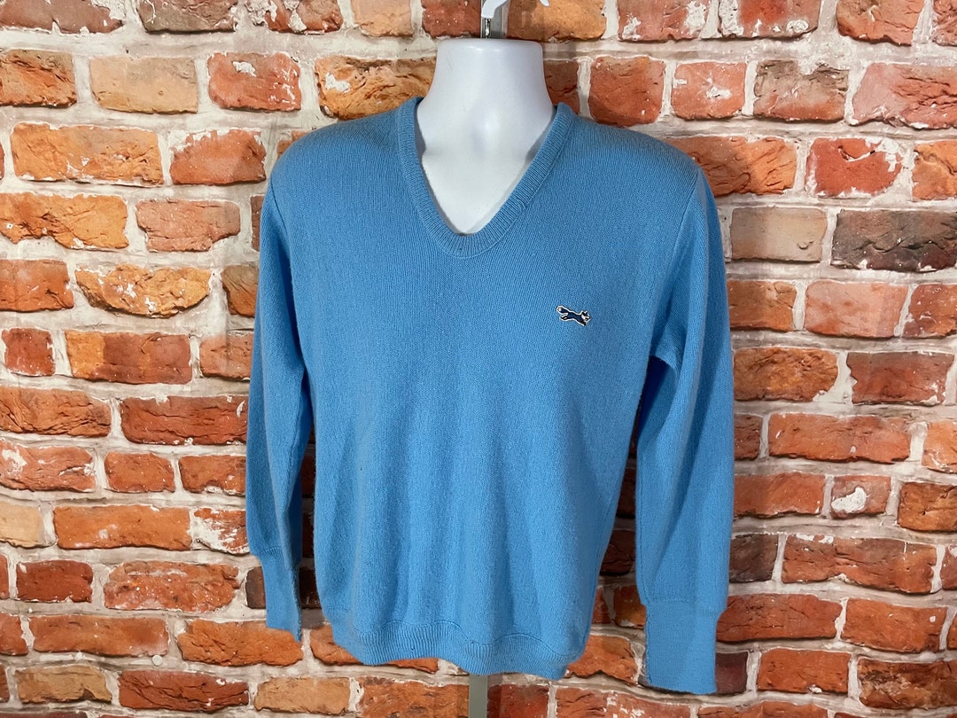 Vintage 70s 90s JC Penney Fox Poweder Blue Sweater - Fits M/S - Emo Mod ...
