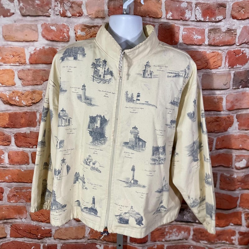 Lighthouse Vintage Jacket - Etsy