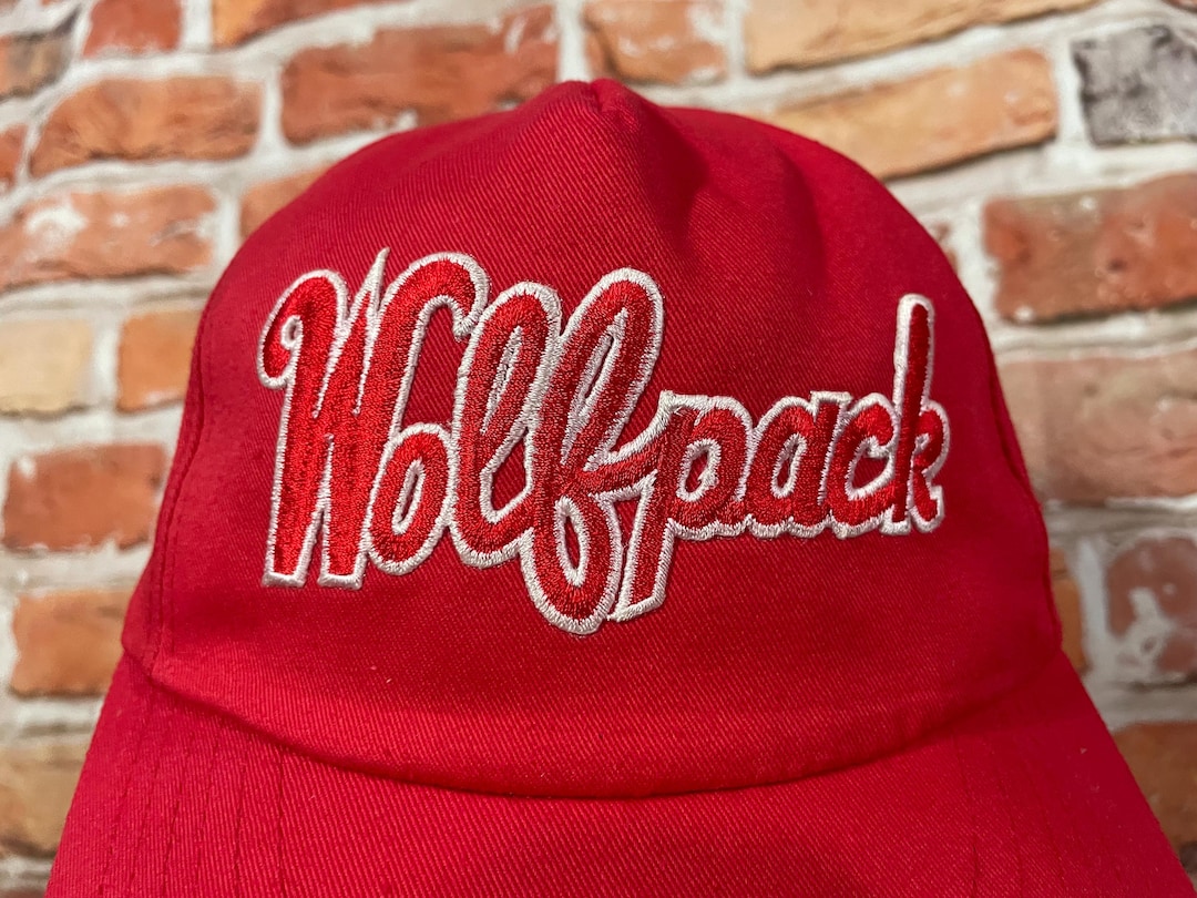 80s Wolfpack Script Snapback Universal Hat - North Carolina State 1980s ...