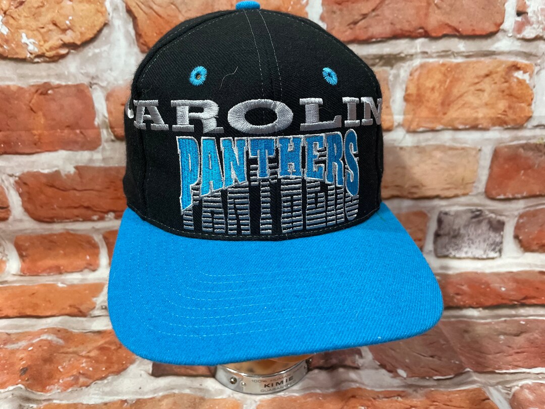 Carolina Panthers the Game 90s Big Spellout Shadow Snapback Vintage Hat ...