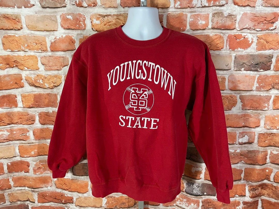 Vintage 90s Youngstown State Baseball Sweatshirt - Sz L - Ysu Penguins ...