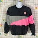 Vintage 80s 90s Neon Pink Colorblock Sharon Country Club Windbreaker ...