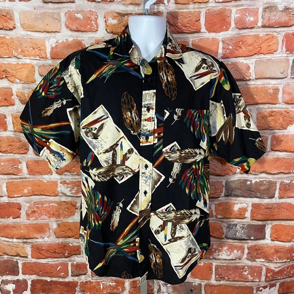 Native American Button up Shirt - Etsy