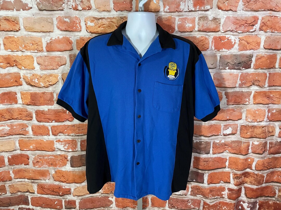 Vintage Homer Simpson Intel Inside Hilton Bowling Shirt Sz XL Pentium ...