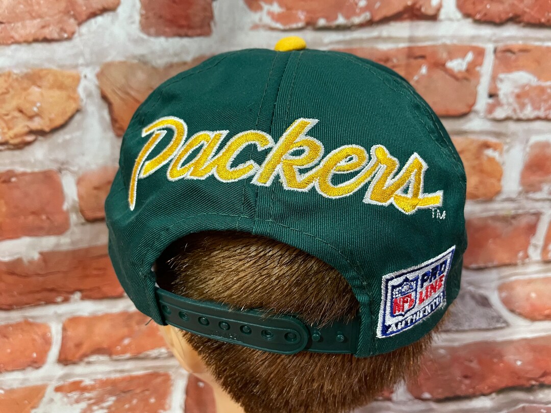 Vintage Green Bay Packers Sports Specialties Snapback Script Back ...