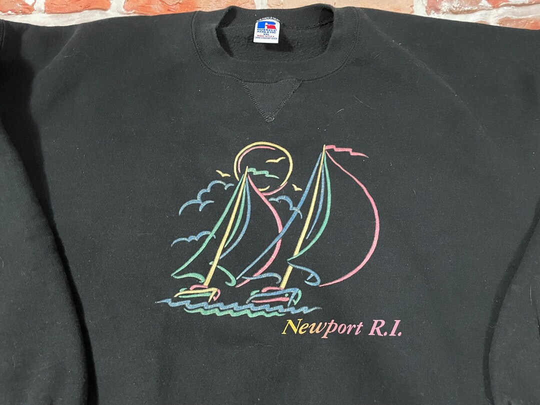 Vintage Newport Rhode Island Russell Atheltic Crewneck Sweatshirt - Sz ...