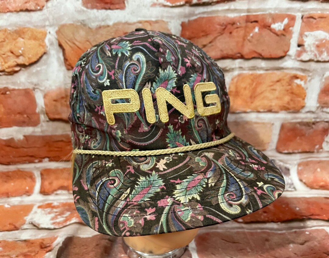 Vintage PING All Over Print Paisley Rope Strapback Hat Made - Etsy