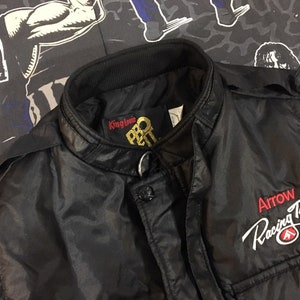 Arrow Racing Team 1980s Puffer Jacket King Louie Pro Fit Sz M Vintage ...