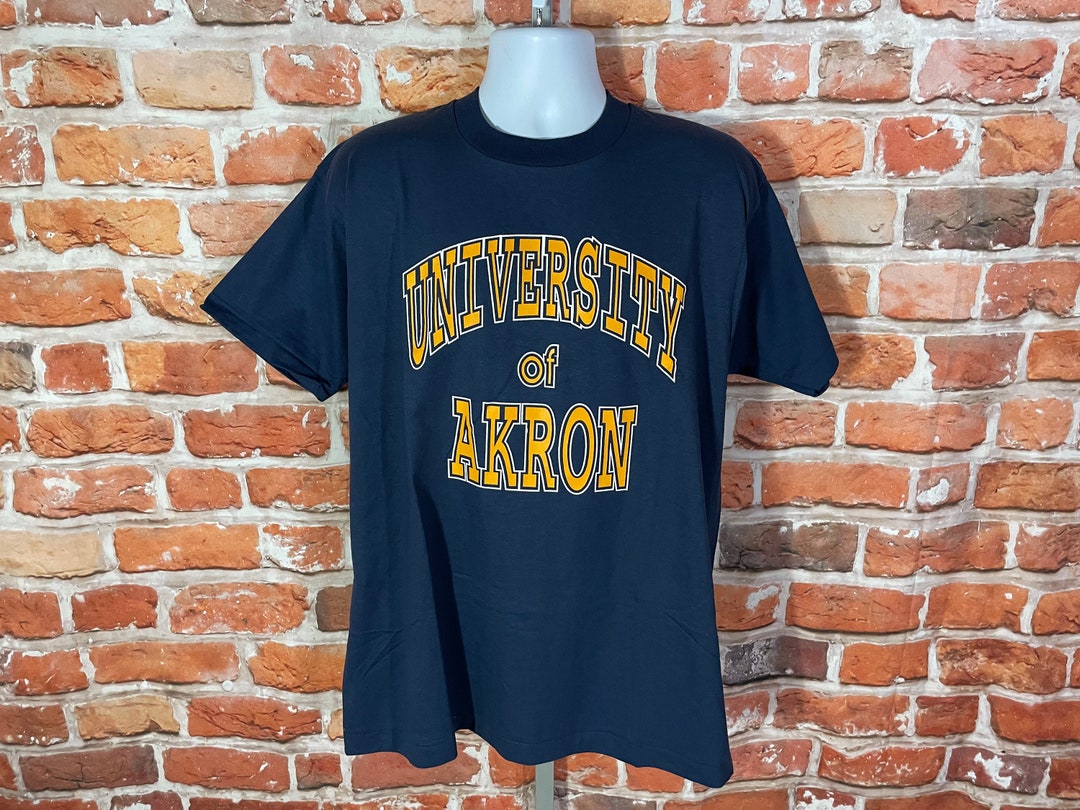 Vintage 80s 90s University of Akron Shirt - Sz XL - Single Stitched ...