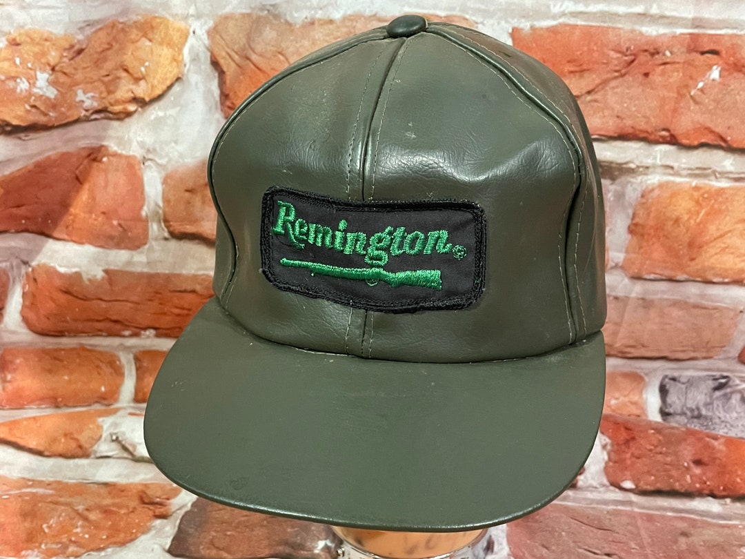 Vintage Remington VINYL Snapback Patch Hat Hunting Nra 2nd Amendment ...