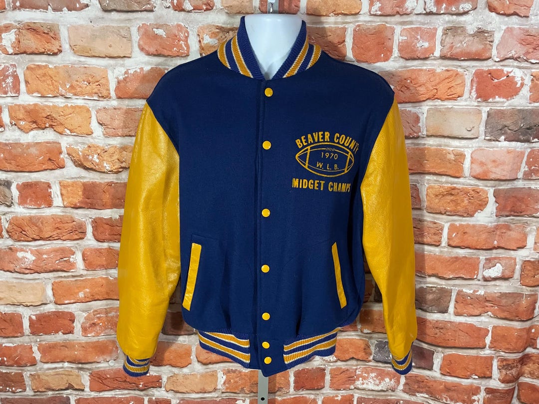 1970s Vintage Varsity Bomber Jacket: Beaver Falls Football, Wool ...