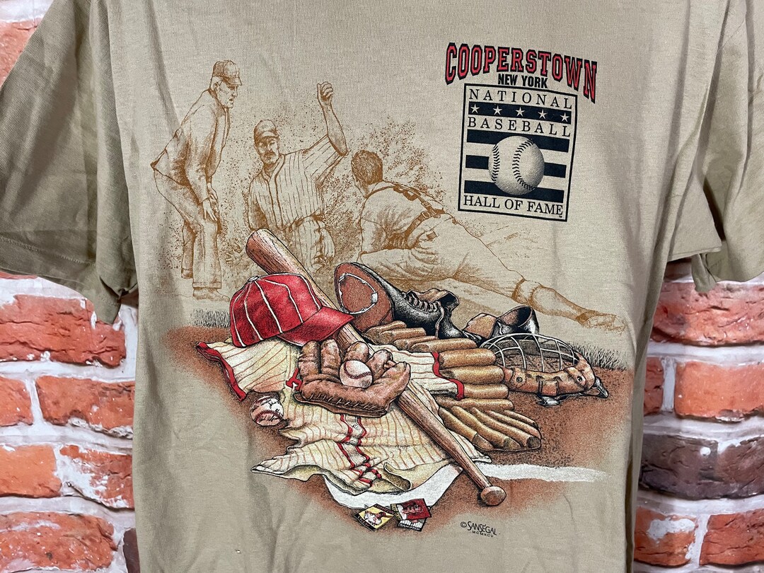 Vintage 90s Cooperstown Baseball Hall of Fame Shirt - Sz XL - Deadstock ...