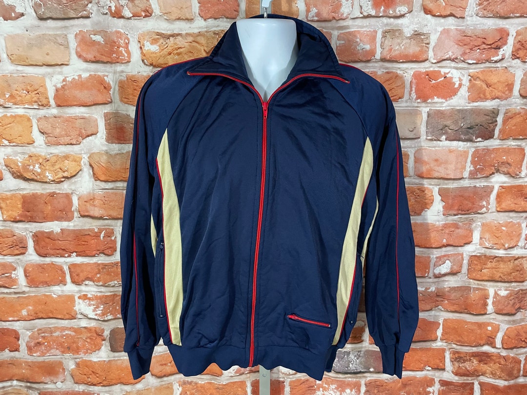 Vintage 70s 80s Track Jacket - Fits M/L - Warm up Grunge Emo - Etsy