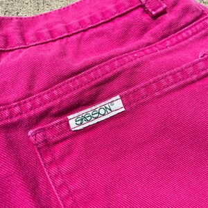 Vintage Early 90s Sasson Pink Mom Shorts - Sz 13/14 - Denim High Rise ...