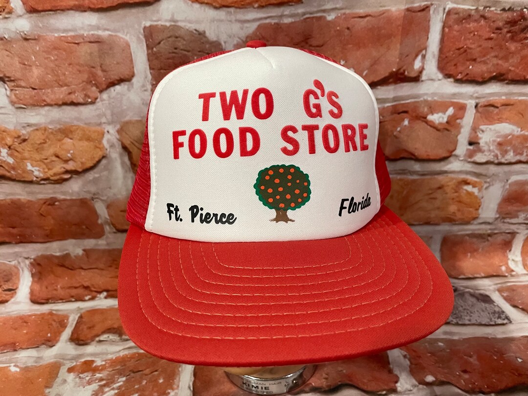Vintage 2 G's Food Store Mesh Trucker Smapback Hat - 80s Florida Grunge ...