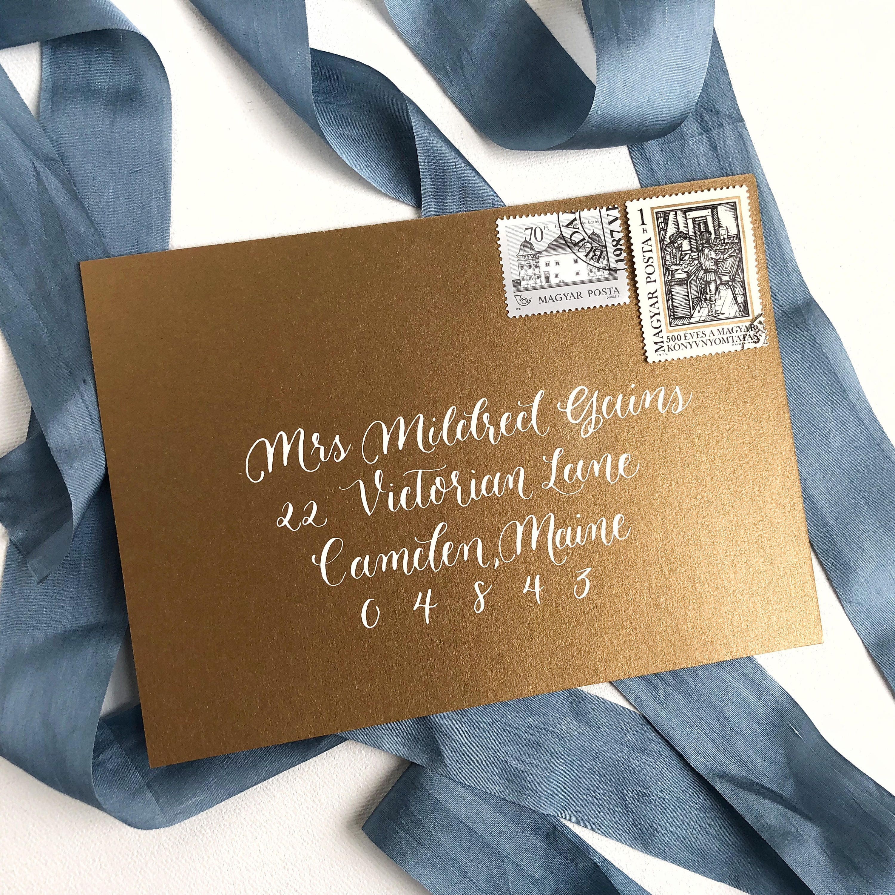 Wedding Calligraphy Envelope Addressing Hand Lettered | Etsy