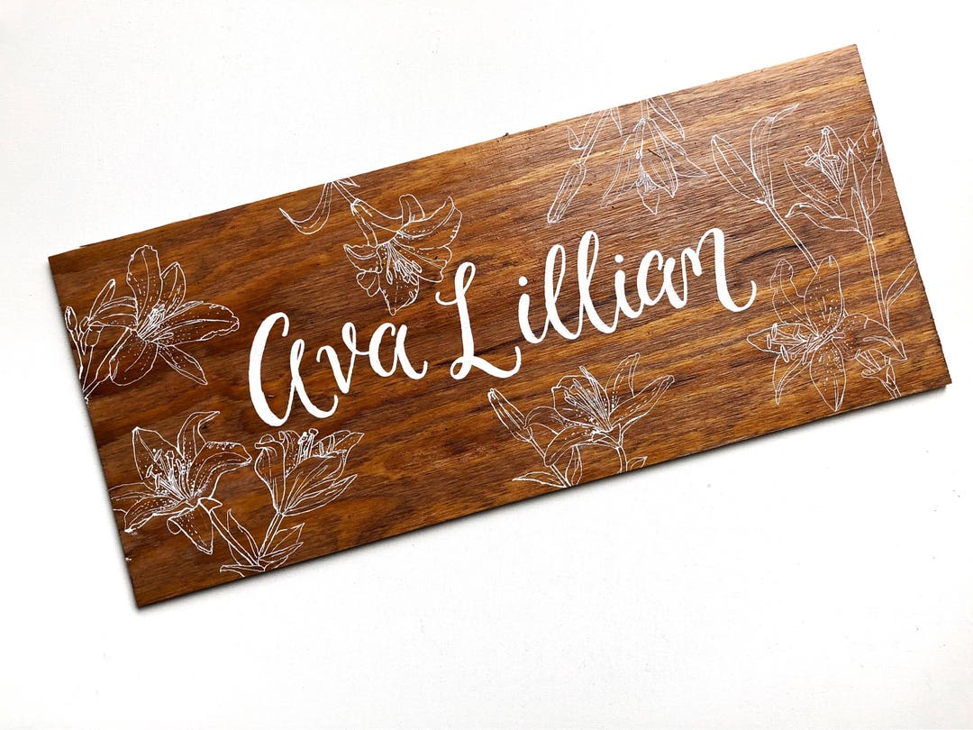 Hand Painted Sign, Name Sign, Wooden Sign - Etsy